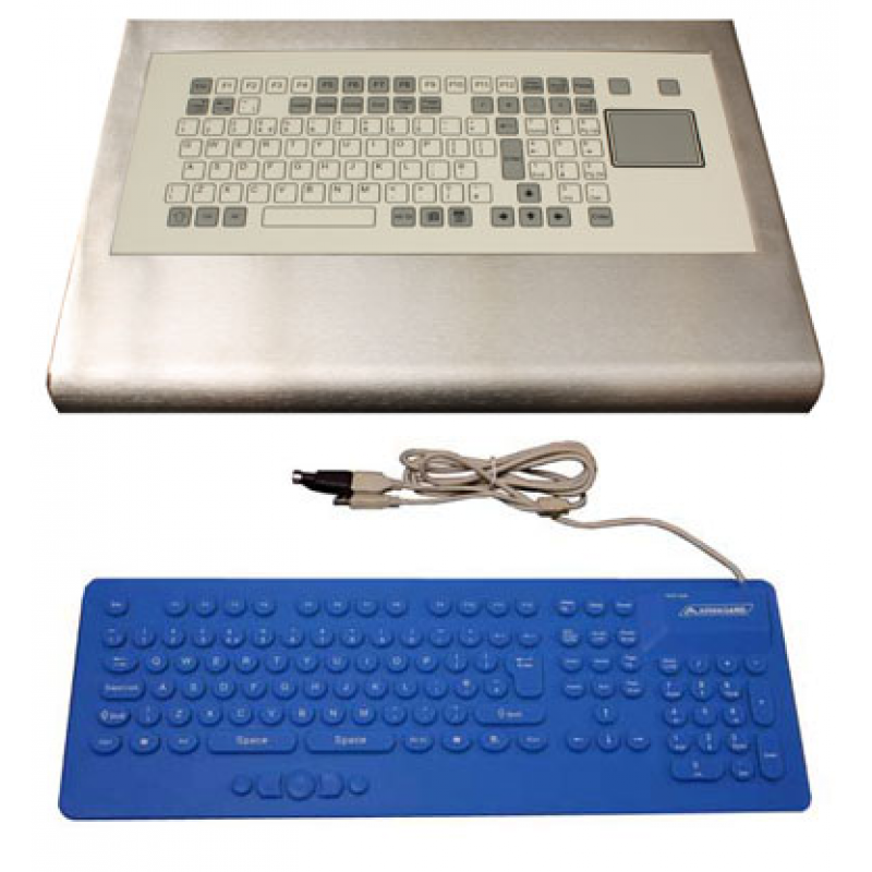 Clavier lavable et souris intégrée. à usage médical ou scientifique ...