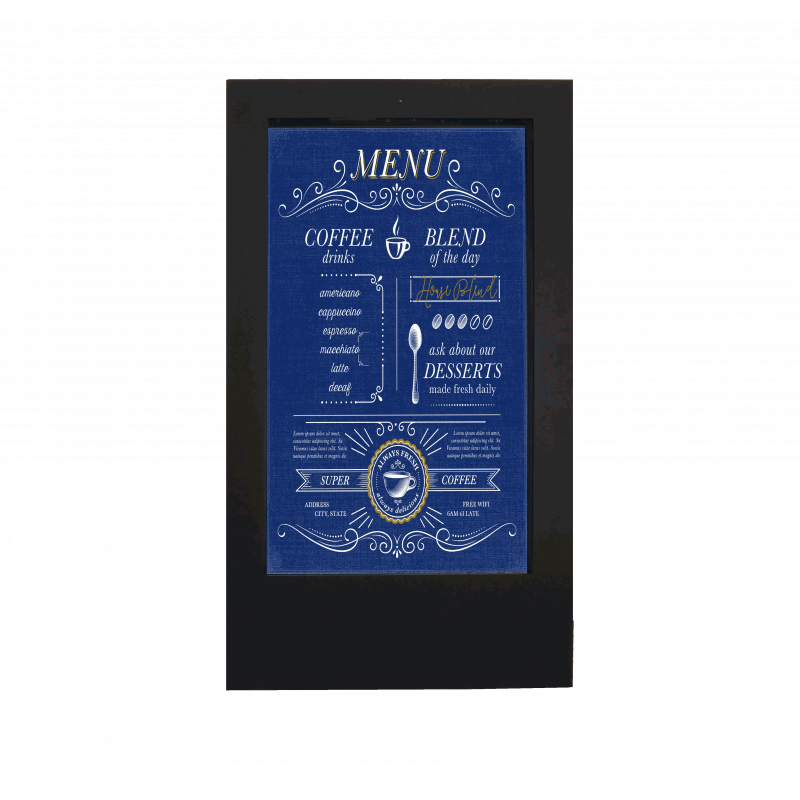 Bingkai-A digital portabel untuk iklan dalam ruangan yang mudah ...